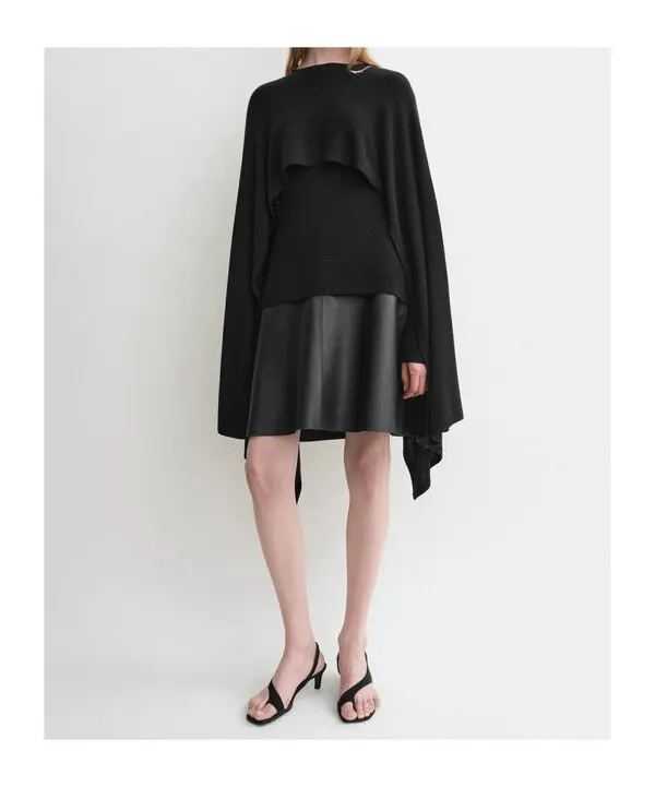 TOTEME Cape-design Sweater - Black