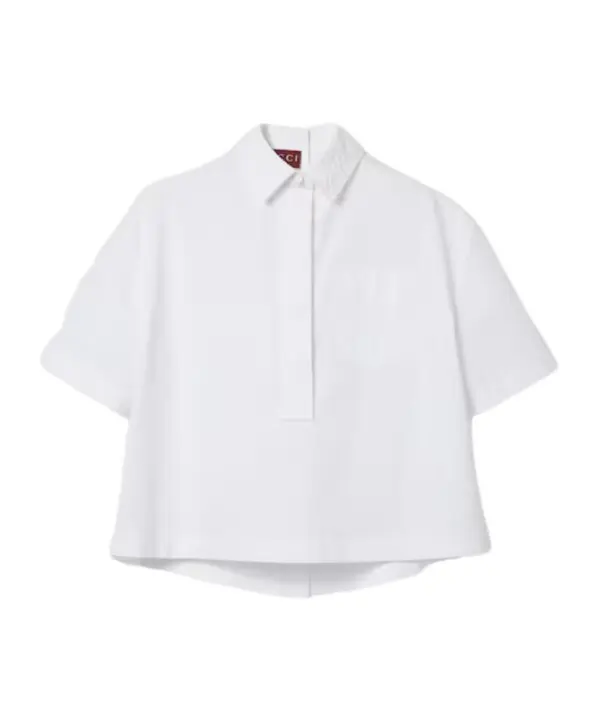 Gucci Embossed Logo Poplin Shirt