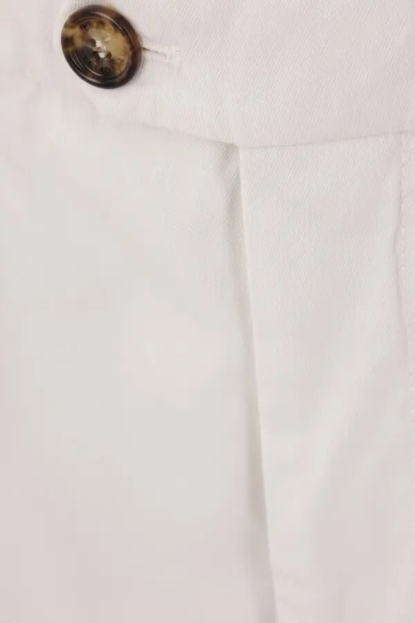Brunello Cucinelli Leisure-fit Pleated Gabardine Trousers - White