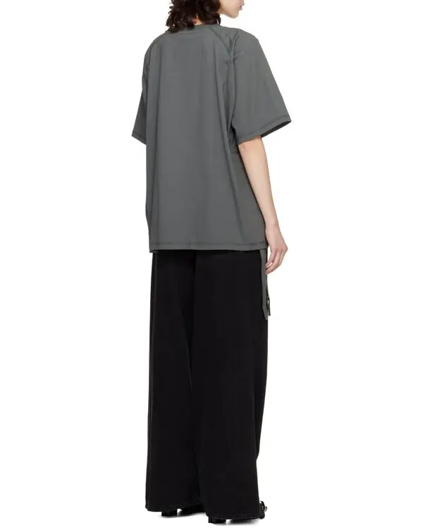 GANNI Printed Raglan T-shirt - Black