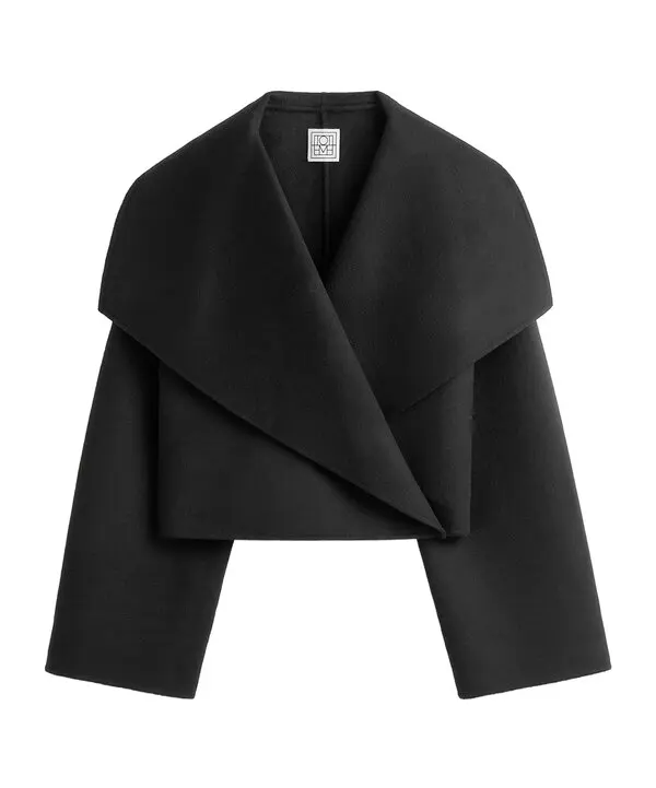 TOTEME Signature Cropped Jacket - Black