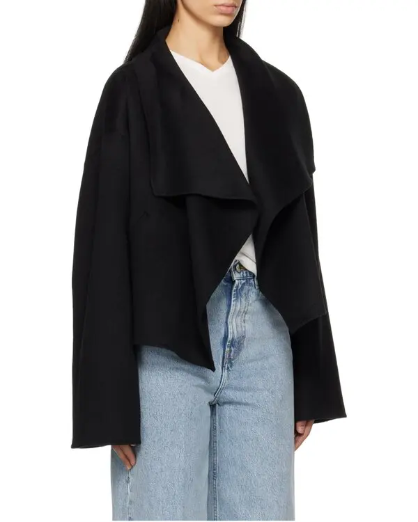 TOTEME Signature Cropped Jacket - Black