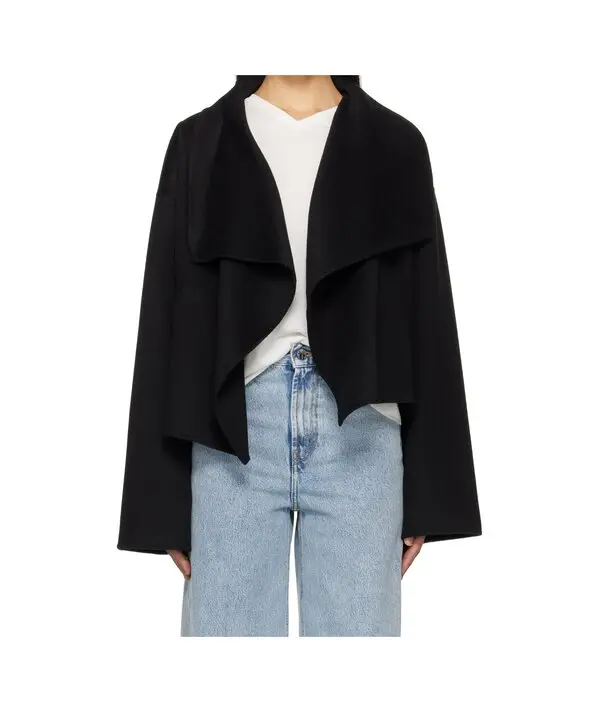 TOTEME Signature Cropped Jacket - Black