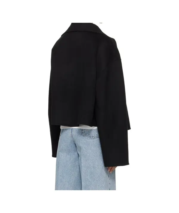 TOTEME Signature Cropped Jacket - Black