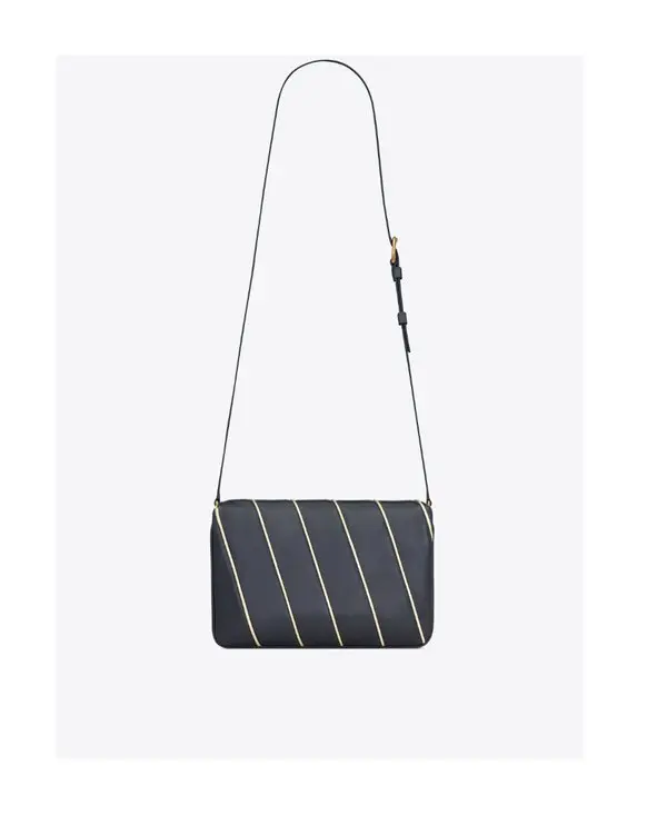 Saint Laurent Le Maillon Striped Satchel Bag