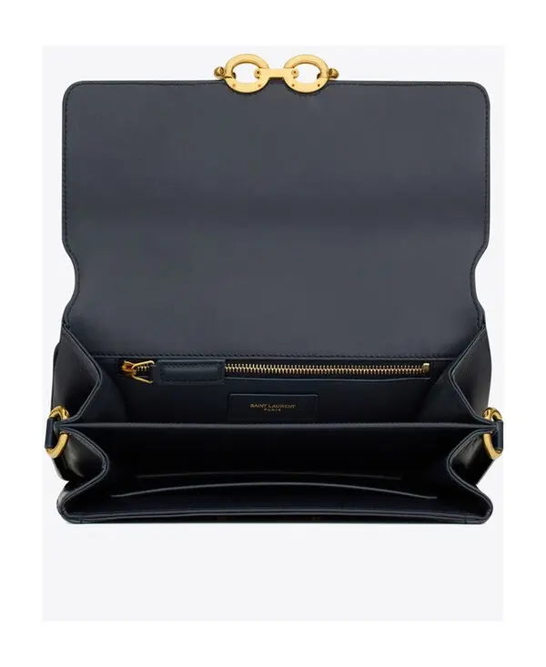 Saint Laurent Le Maillon Striped Satchel Bag