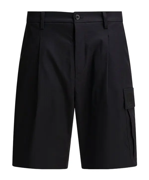 C.P. COMPANY Pleated Cargo Shorts - Black