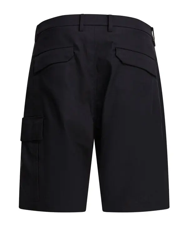 C.P. COMPANY Pleated Cargo Shorts - Black