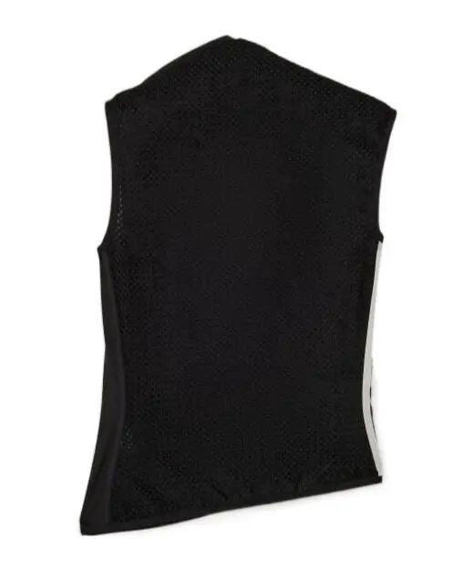 Y3 Asymmetrical Knit Top With Zipper Closure
