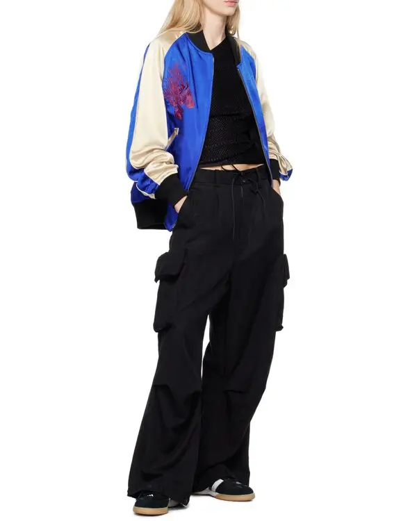 Y3 Asymmetrical Knit Top With Zipper Closure
