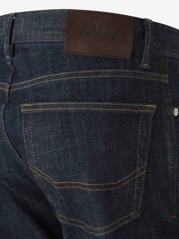 Brioni Straight Fit Jeans - Black