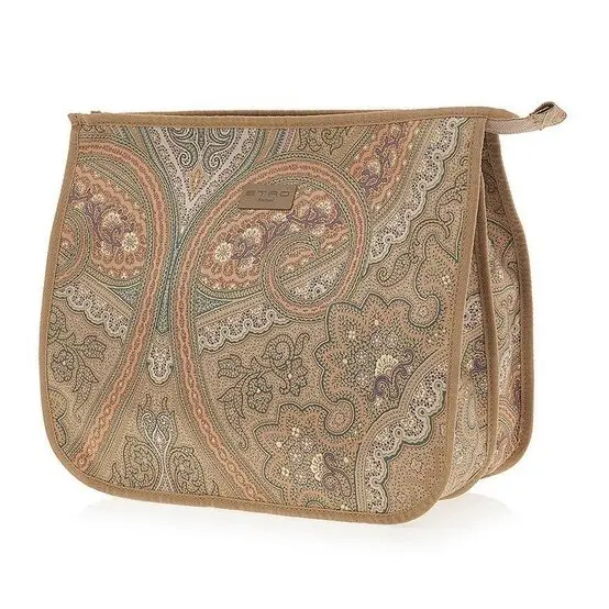 Etro Zipper Clutch - Light Brown