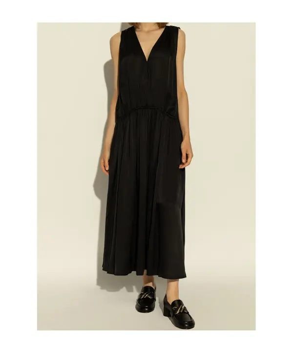 ANINE BING Mia Silk Maxi Dress