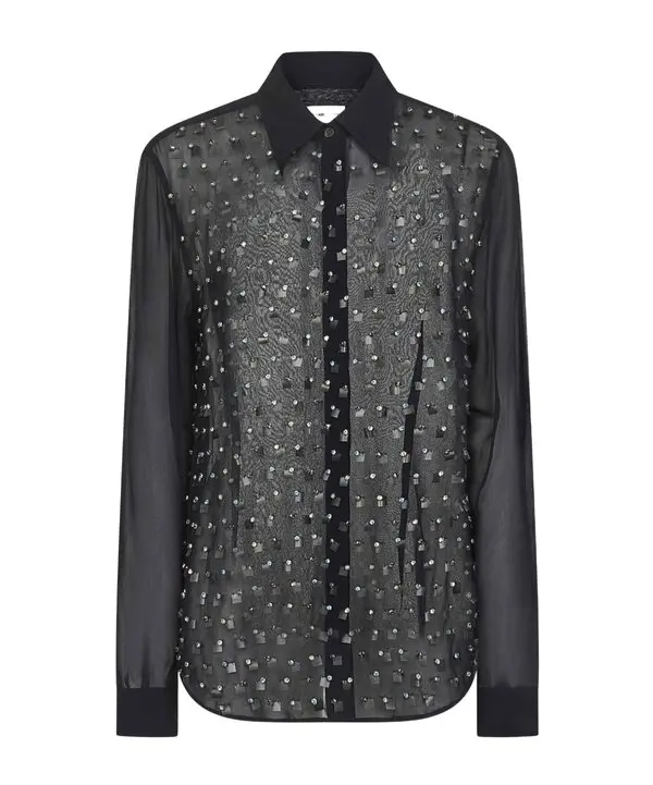 Dries Van Noten Embellished Long Sleeve Shirt - No