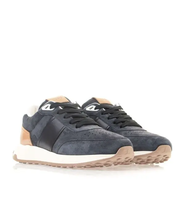 TOD'S Panelled Lace-up Sneakers - Black