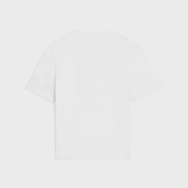 Celine Oversized Cotton Jersey T-shirt With Graphic Print