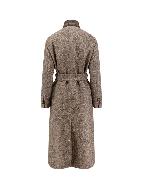 Brunello Cucinelli Single-breasted Belted Coat