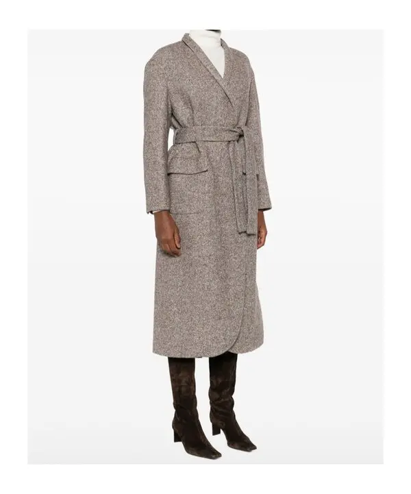 Brunello Cucinelli Single-breasted Belted Coat
