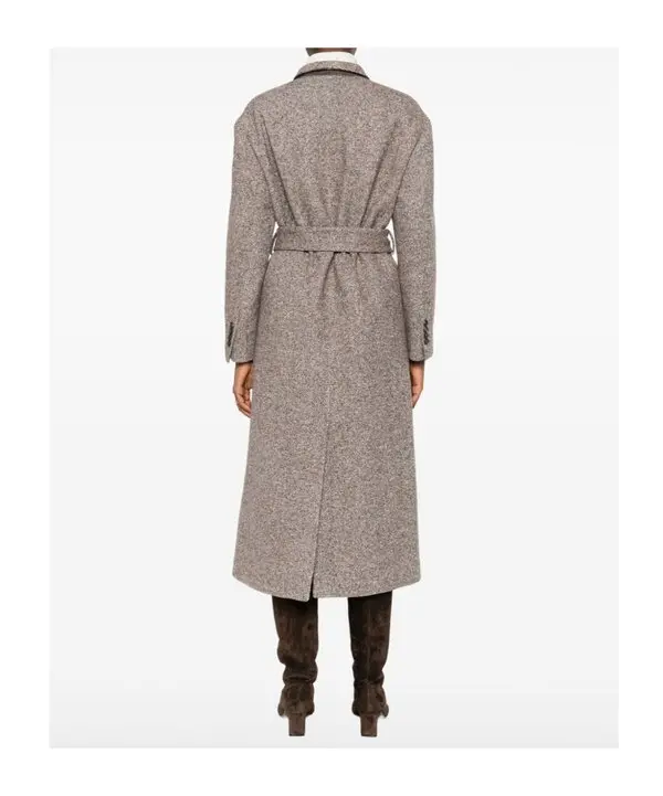 Brunello Cucinelli Single-breasted Belted Coat