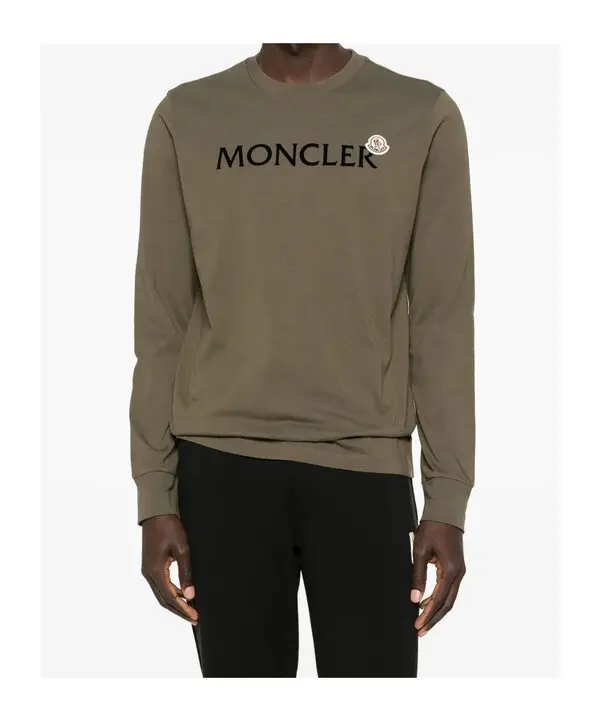 Moncler Logo Patch Crewneck Sweatshirt