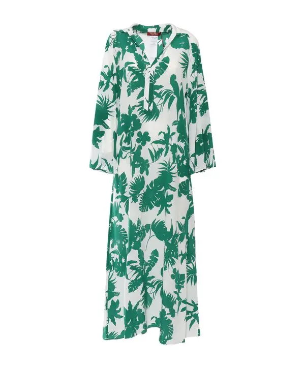 Max Mara Livrea All-over Patterned Long-sleeved Dress