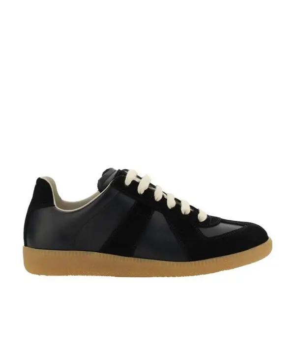 MAISON MARGIELA Replica Lace-up Sneakers - Black