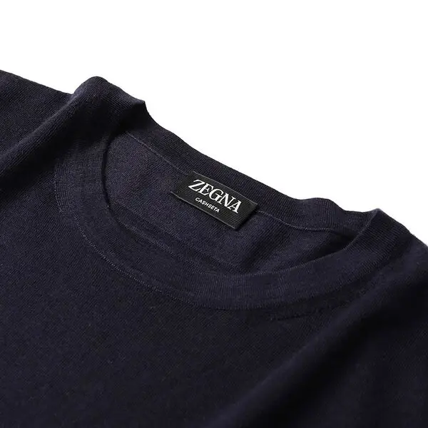 Zegna Round Neck Long Sleeve Sweater