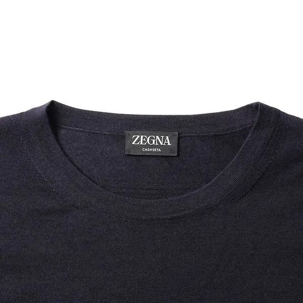 Zegna Round Neck Long Sleeve Sweater
