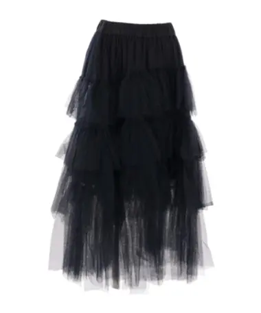 Simone Rocha Tulle Tiered Maxi Skirt