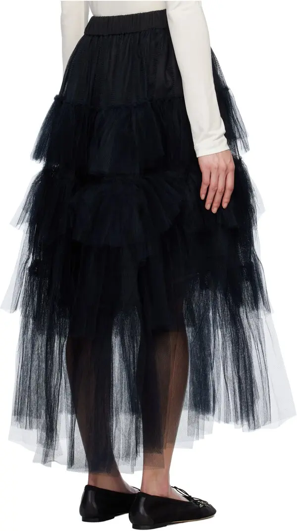 Simone Rocha Tulle Tiered Maxi Skirt