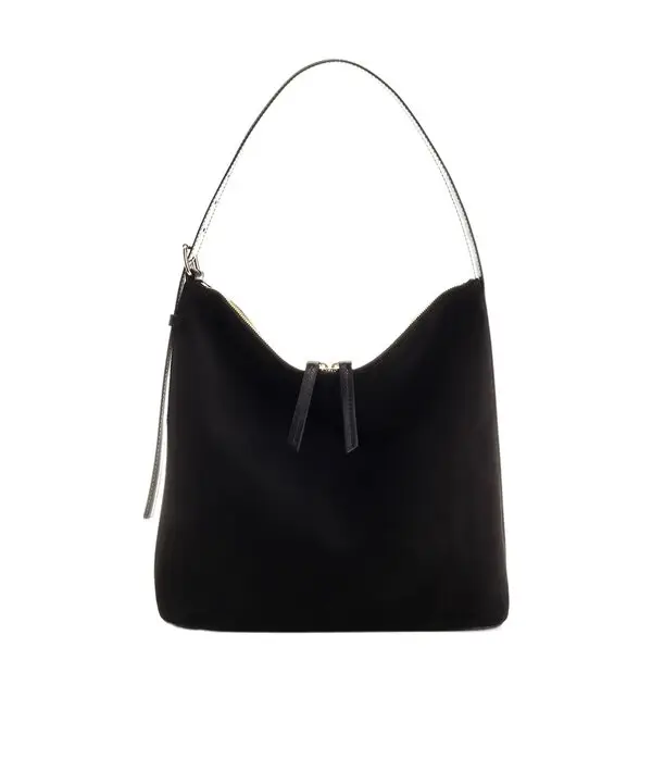 A.p.c. Vera Zipped Shoulder Bag - Black