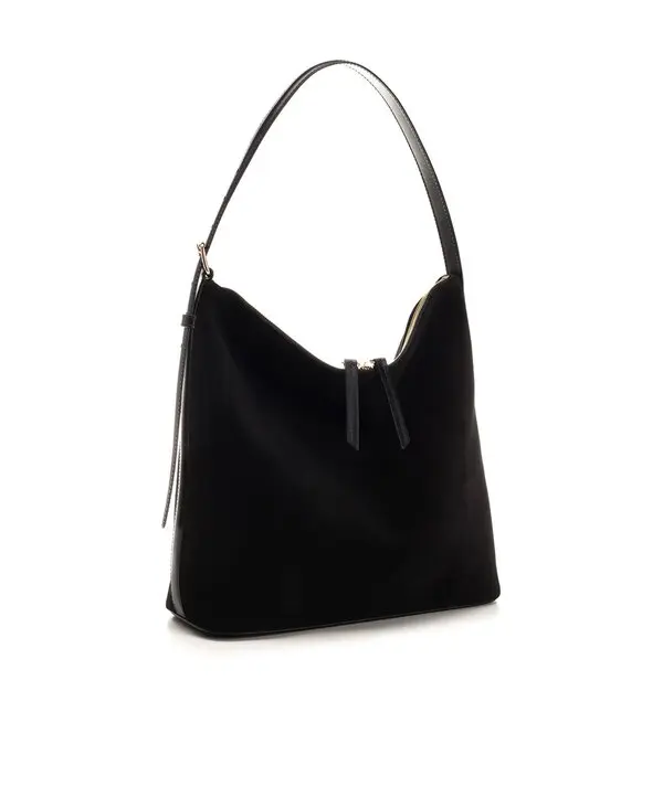 A.p.c. Vera Zipped Shoulder Bag - Black