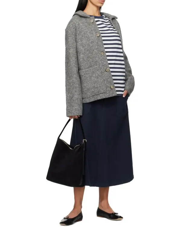 A.p.c. Vera Zipped Shoulder Bag - Black