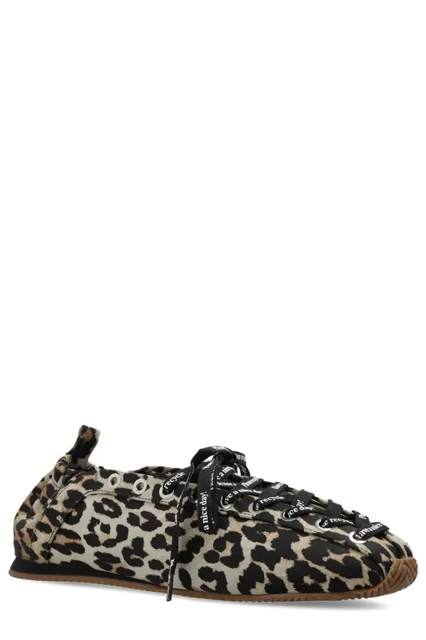 GANNI Leopard Ballerina Flats - Leopard Color