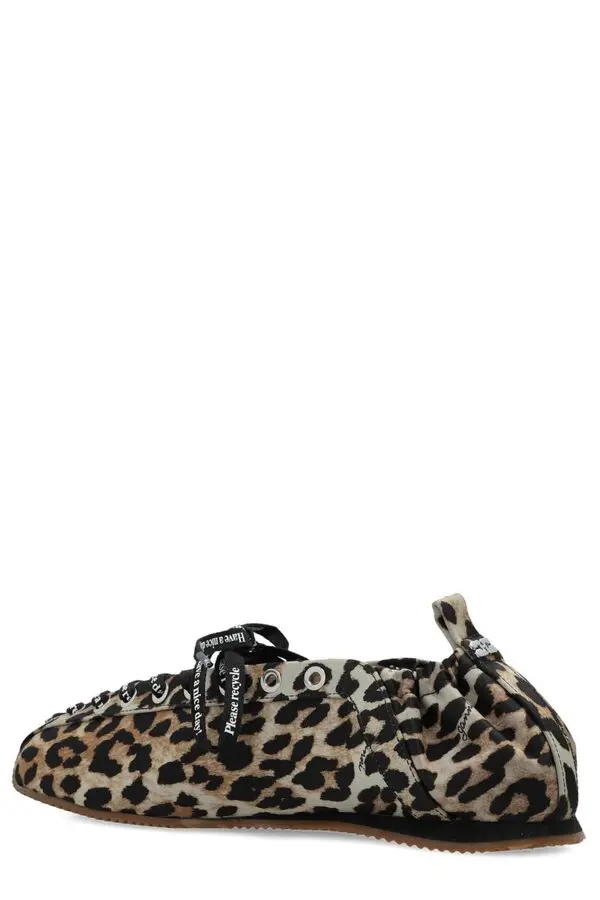 GANNI Leopard Ballerina Flats - Leopard Color