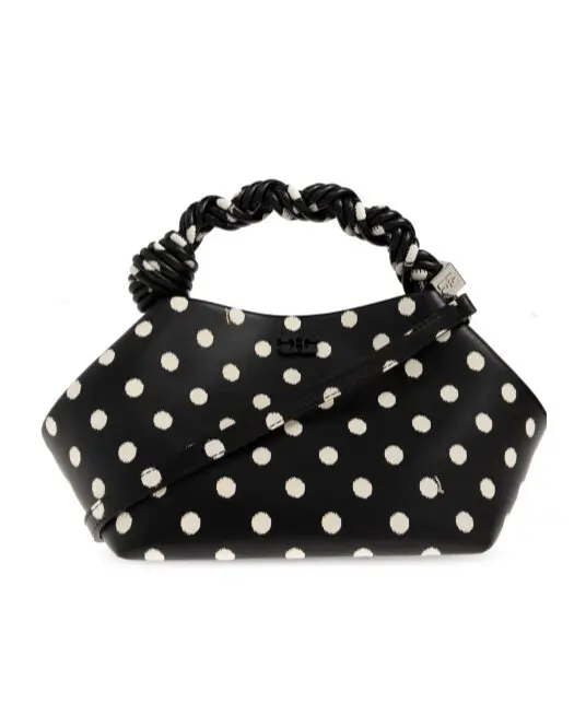 GANNI Small Bou Bag Polka-dot - Black