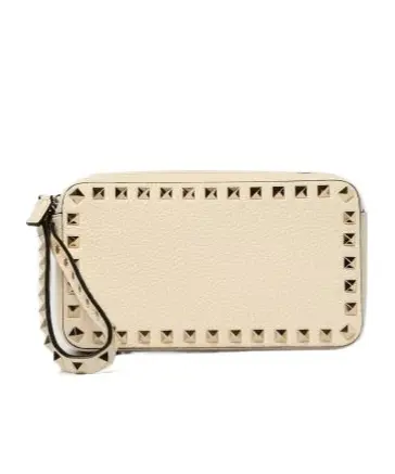 Valentino Garavani Studded Zipper Clutch