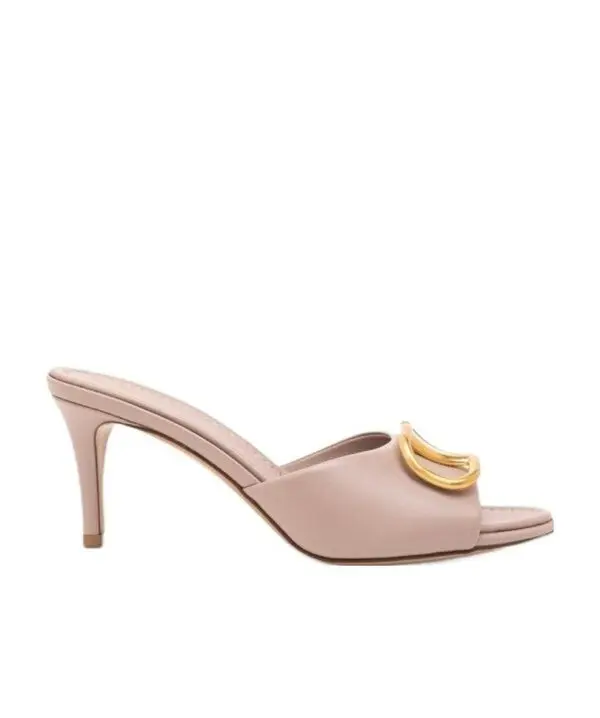 Valentino Garavani Vlogo Open Toe High Heel Mules