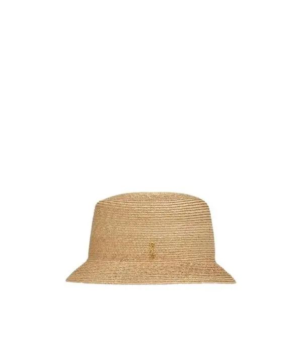 Saint Laurent Logo Plaque Bucket Hat - Rope