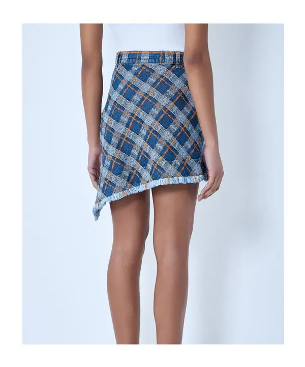 VIVIENNE WESTWOOD Zip-front Plaid Mini Skirt