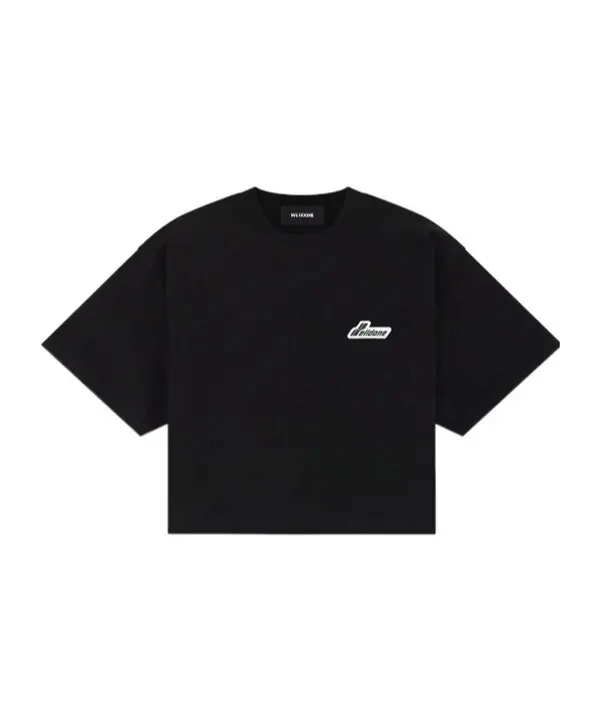 We11Done Cropped T-shirt With Logo Detail