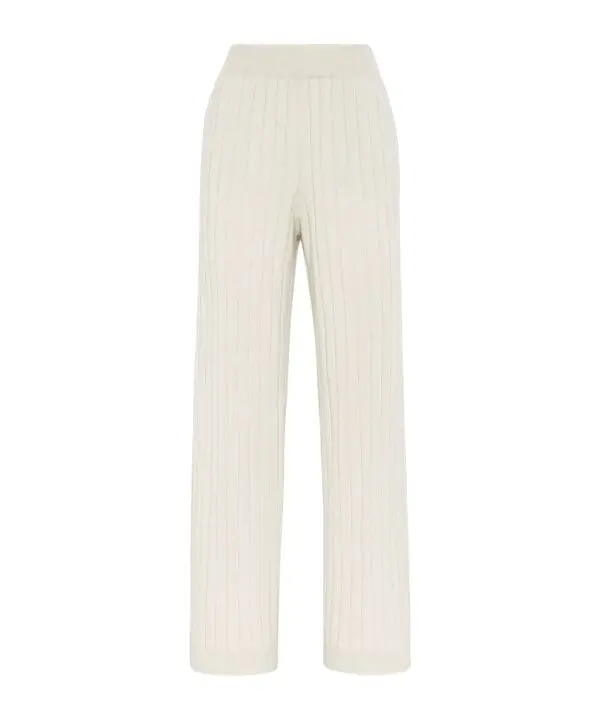 Brunello Cucinelli Ribbed Flared Pants