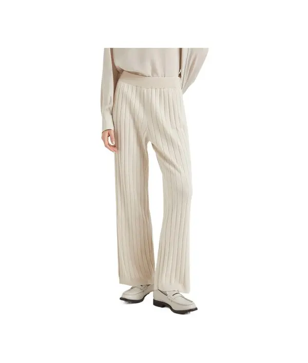 Brunello Cucinelli Ribbed Flared Pants