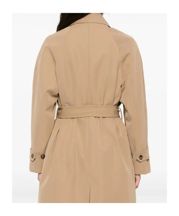 A.p.c. Belted Double-breasted Trench Coat - Nude