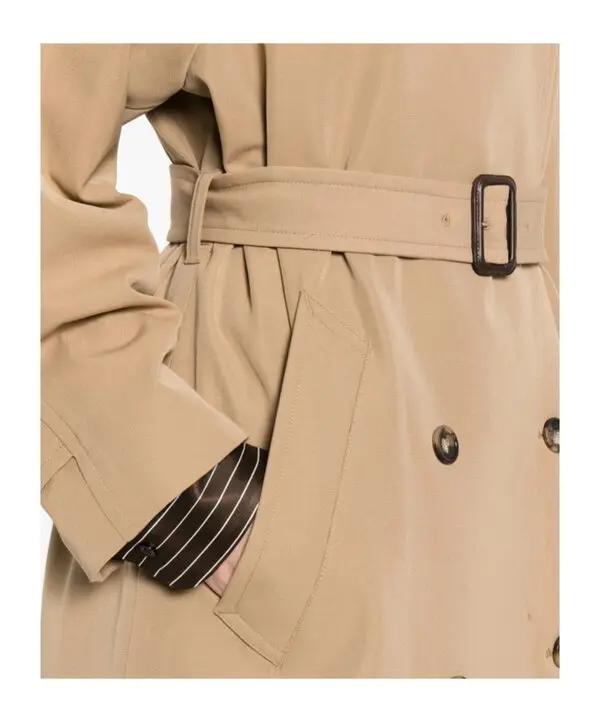 A.p.c. Belted Double-breasted Trench Coat - Nude