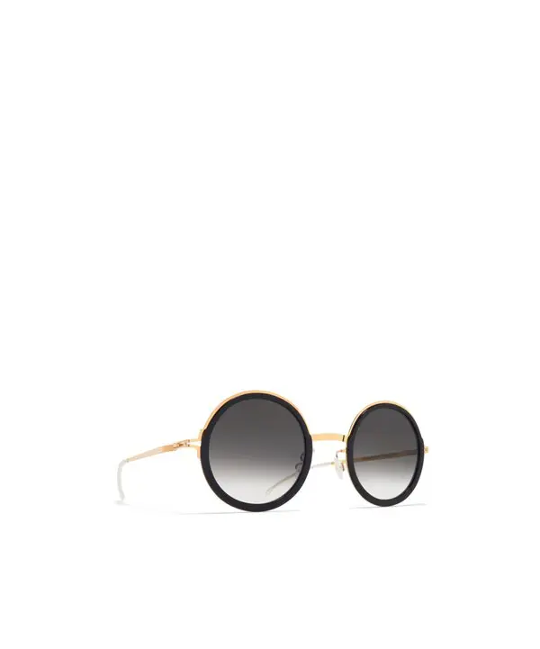 Mykita Monroe Round Frame Sunglasses - Black