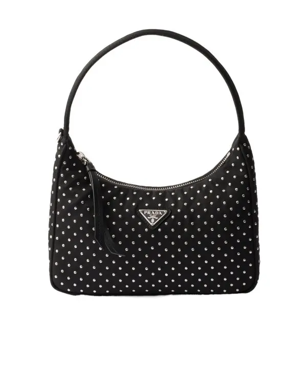 Prada Re-edition Re-nylon Mini Bag With Studs