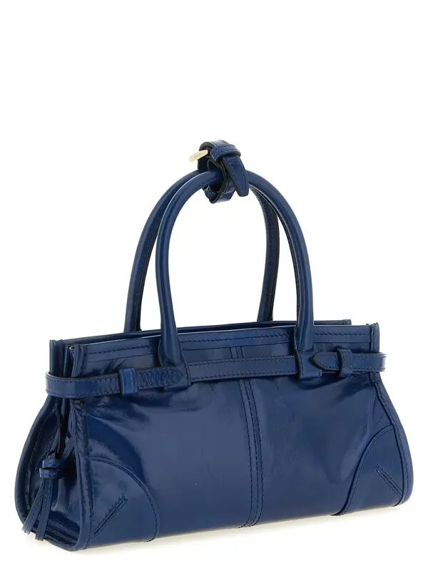 Prada Mini Bonnie Buckle Leather Tote Bag