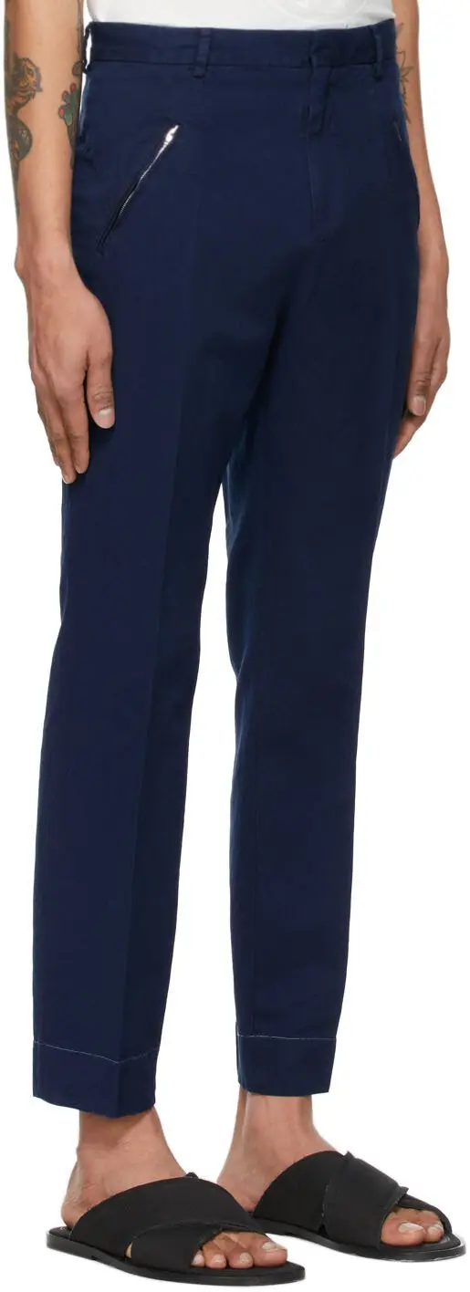 MAISON MARGIELA Zip Pocket Mid-rise Trousers - Black