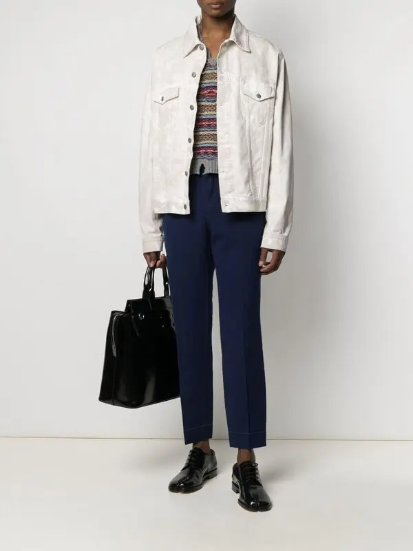 MAISON MARGIELA Zip Pocket Mid-rise Trousers - Black